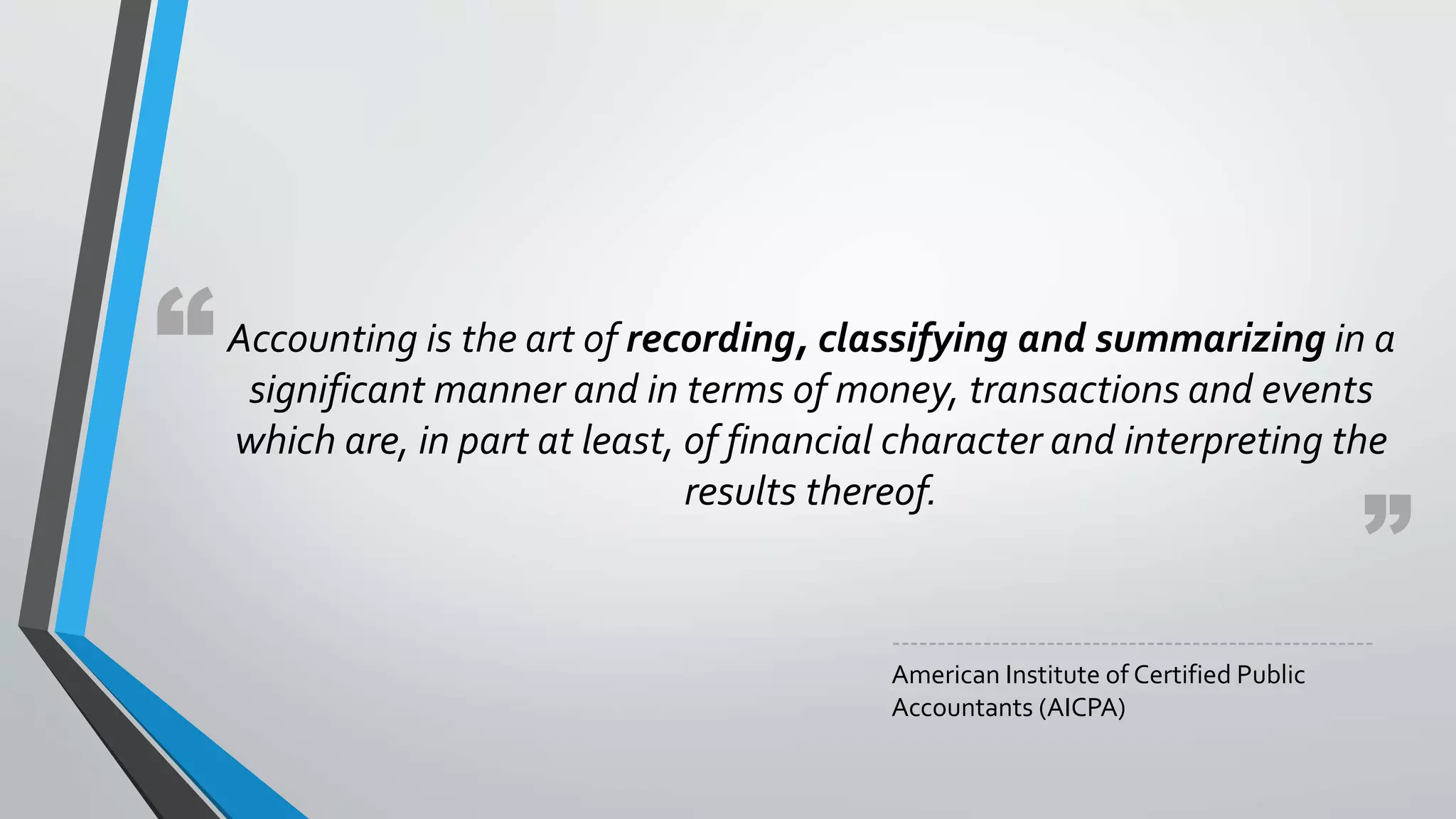 Introduction to Accounting | PPTX