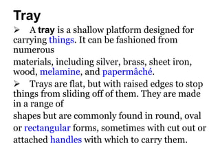 Presentation in types of service ware | PPTX