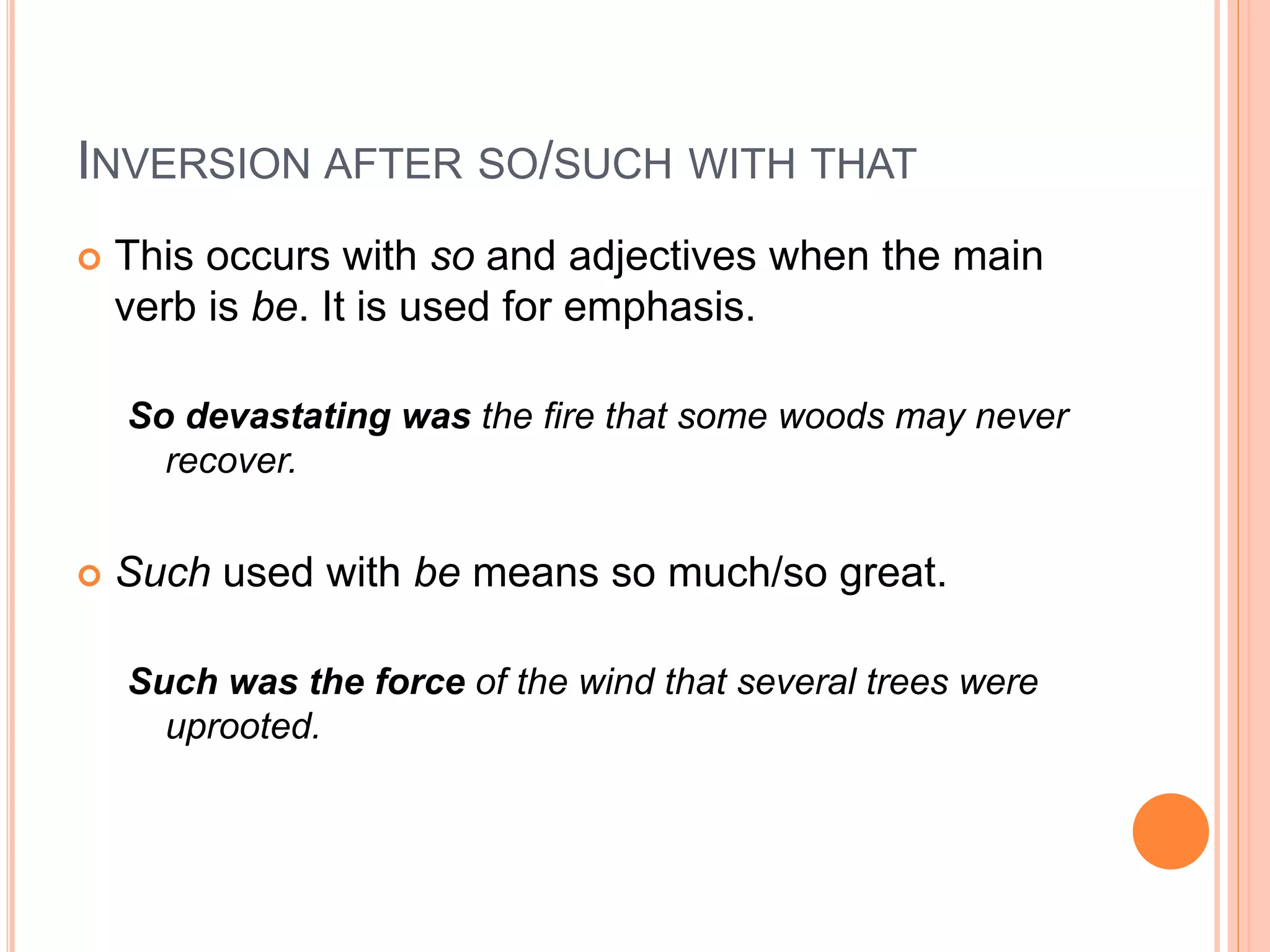 How to add emphasis: inversions | PPSX