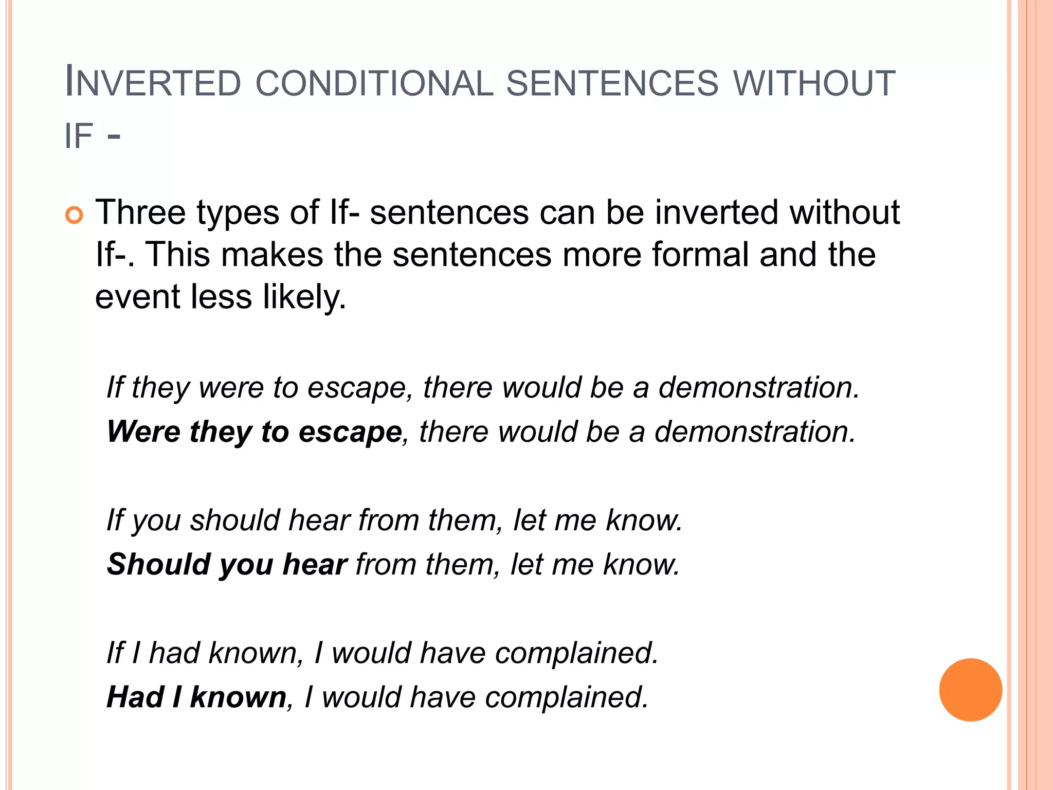 How to add emphasis: inversions | PPSX