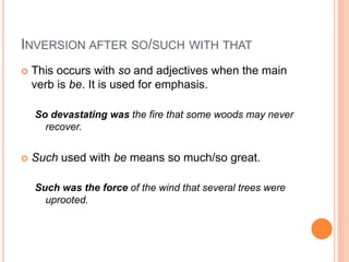 How to add emphasis: inversions | PPSX
