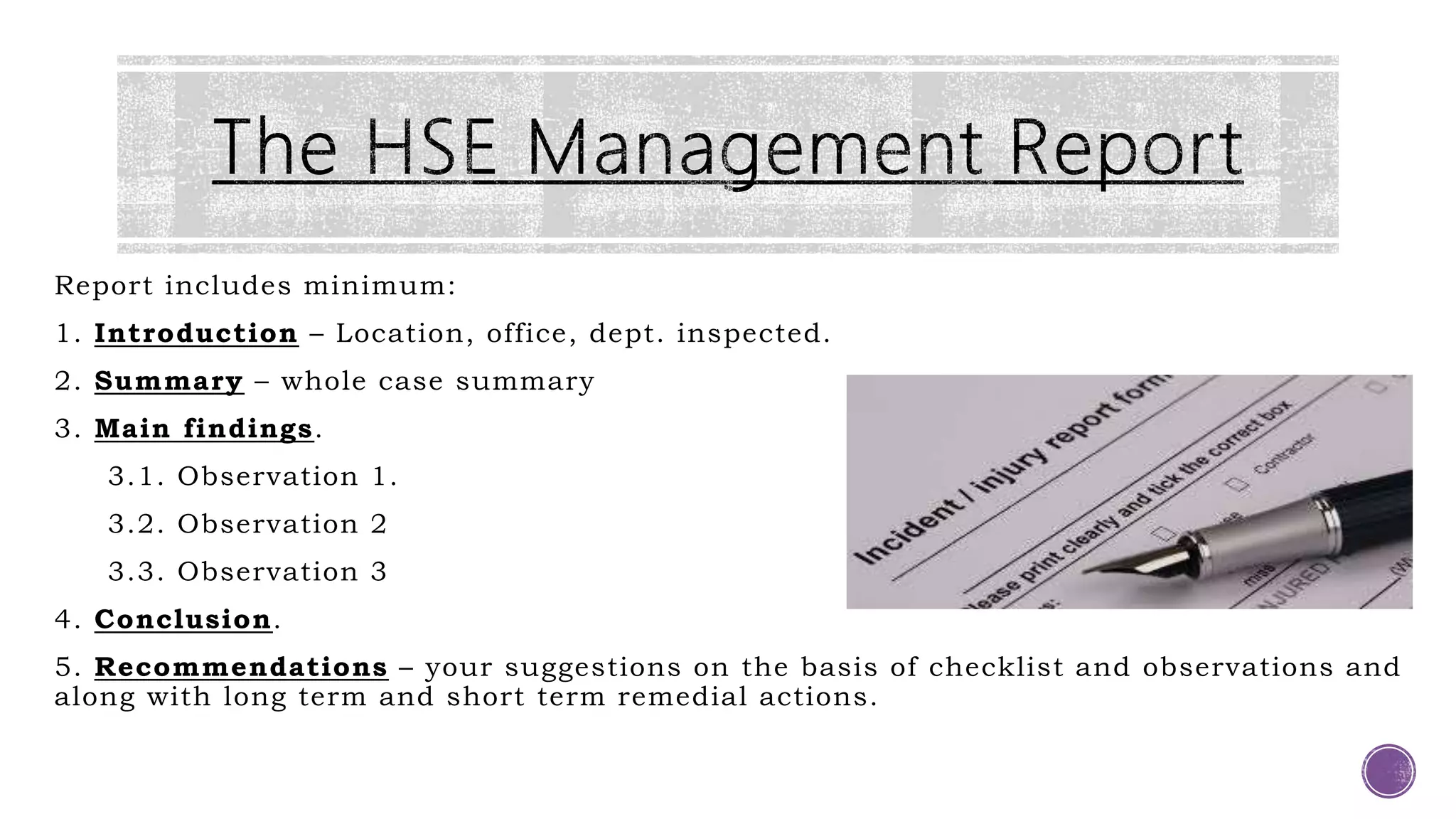 Investigation recording and reporting | PPTX