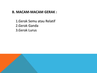 Gerak Benda | PPTX