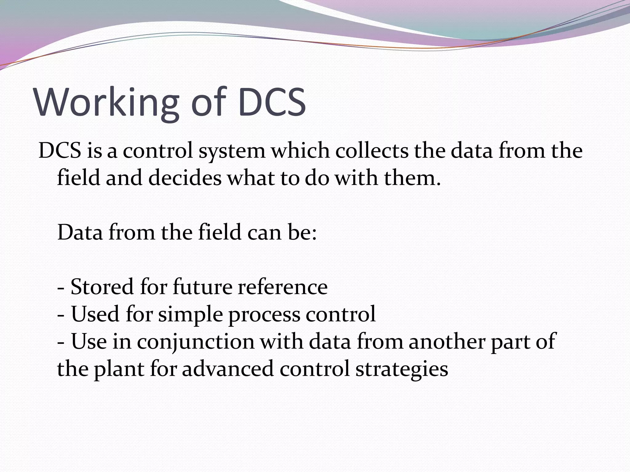 Working of DCS systems | PPTX