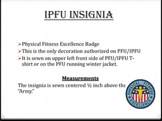 Army IPFU Standard | PPTX
