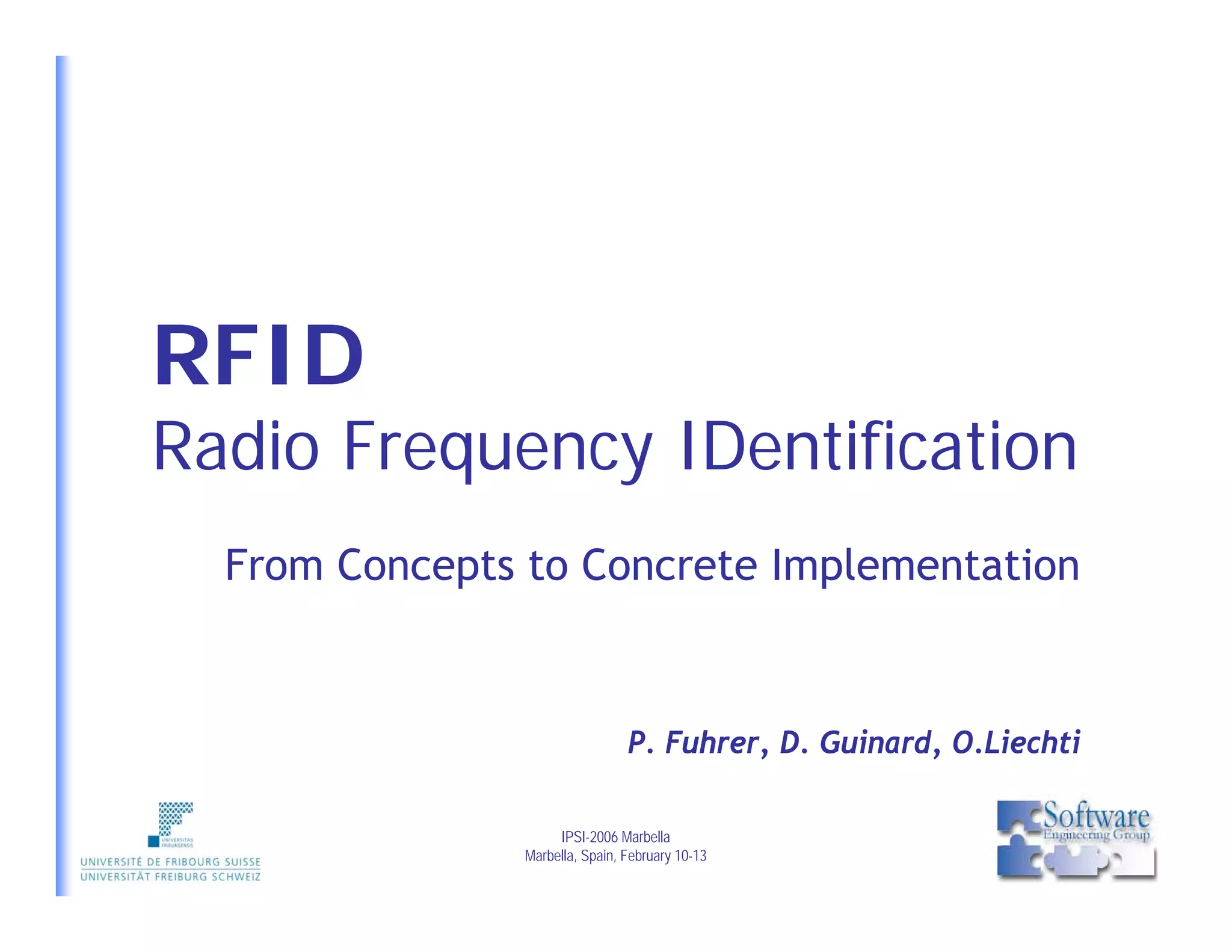 RFID: Concept and Implementation | PDF | Computing | Technology & Computing