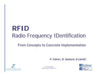 RFID: Concept and Implementation | PDF | Computing | Technology & Computing