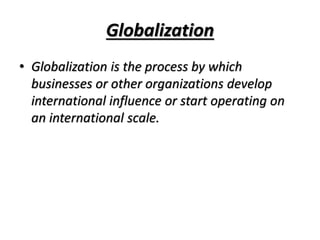Globalization | PPT