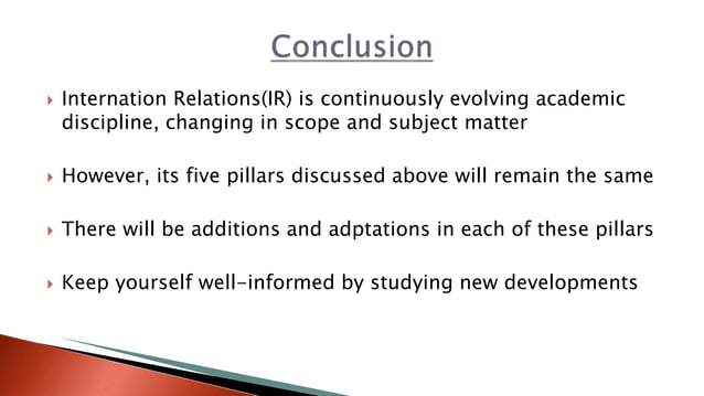 International Relations: Definition, History & Scope | PPTX | Non ...
