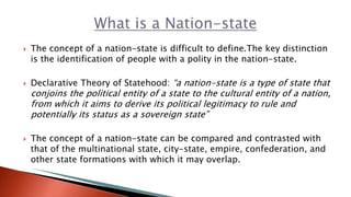 Modern Nation-state System: Challenhes & Prospects | PPTX