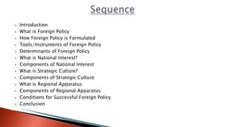 Foreign Policy: Basic Concepts & Terms | PPTX