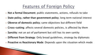 Foreign Policy: Basic Concepts & Terms | PPTX