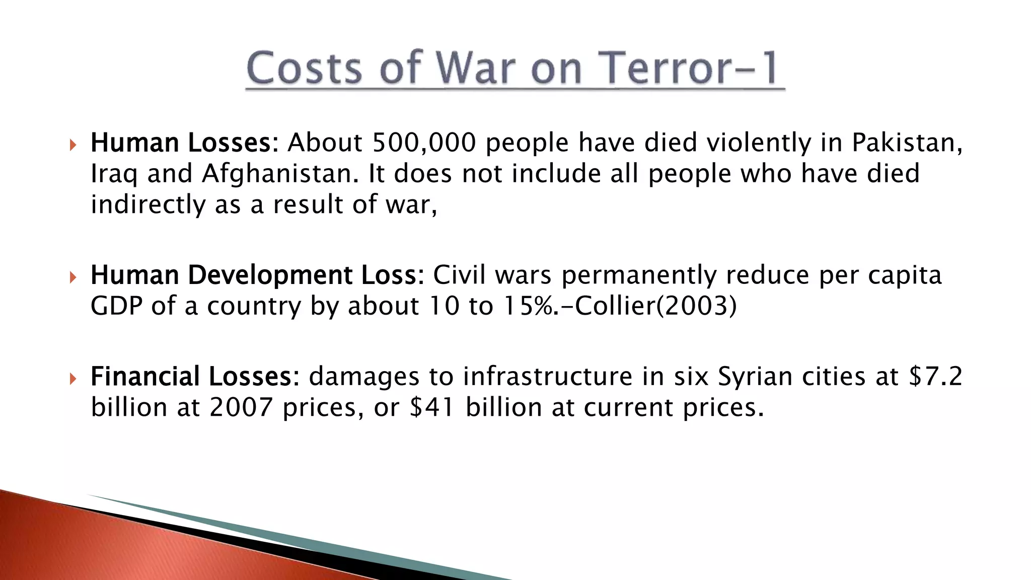 America's War on Terror: Causes & Consequences | PPTX | Terrorism | Sensitive Topics