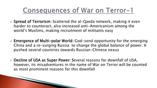 America's War on Terror: Causes & Consequences | PPTX