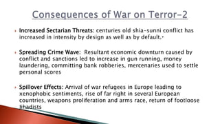 America's War on Terror: Causes & Consequences | PPTX