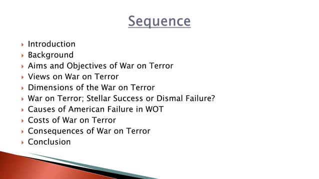 America's War on Terror: Causes & Consequences | PPTX | Terrorism ...