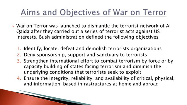 America's War on Terror: Causes & Consequences | PPTX | Terrorism ...