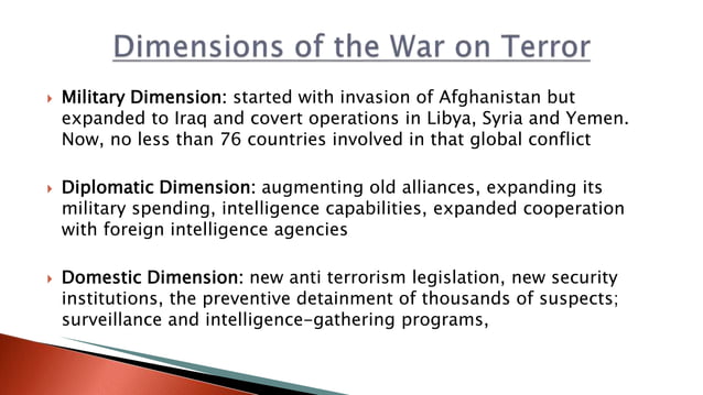 America's War on Terror: Causes & Consequences | PPTX | Terrorism ...