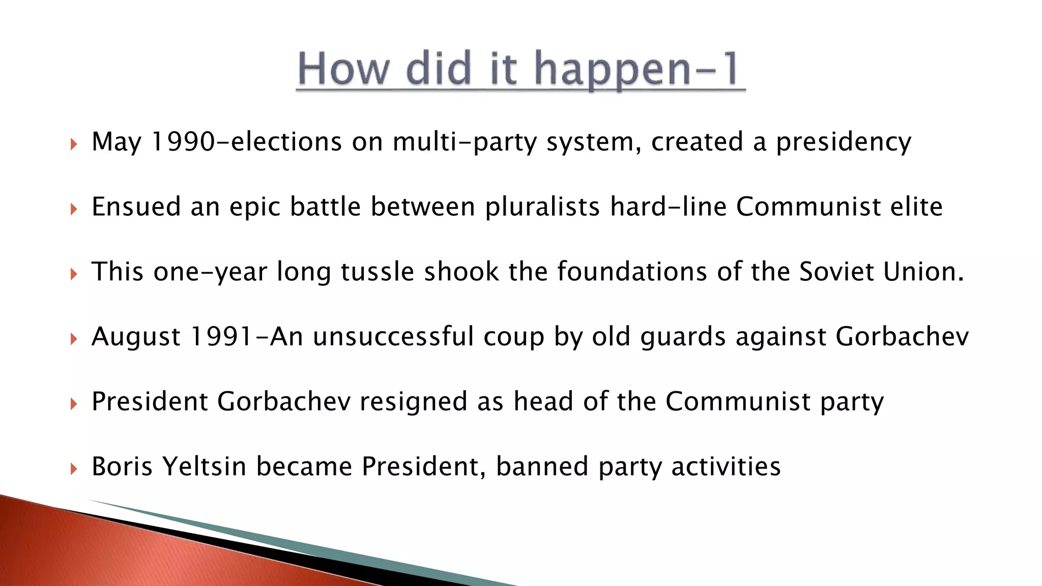 Breakup of the Soviet Union Causes & Consequences | PPTX