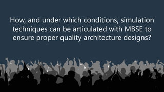 From Model-based to Model and Simulation-based Systems Architectures | PPT