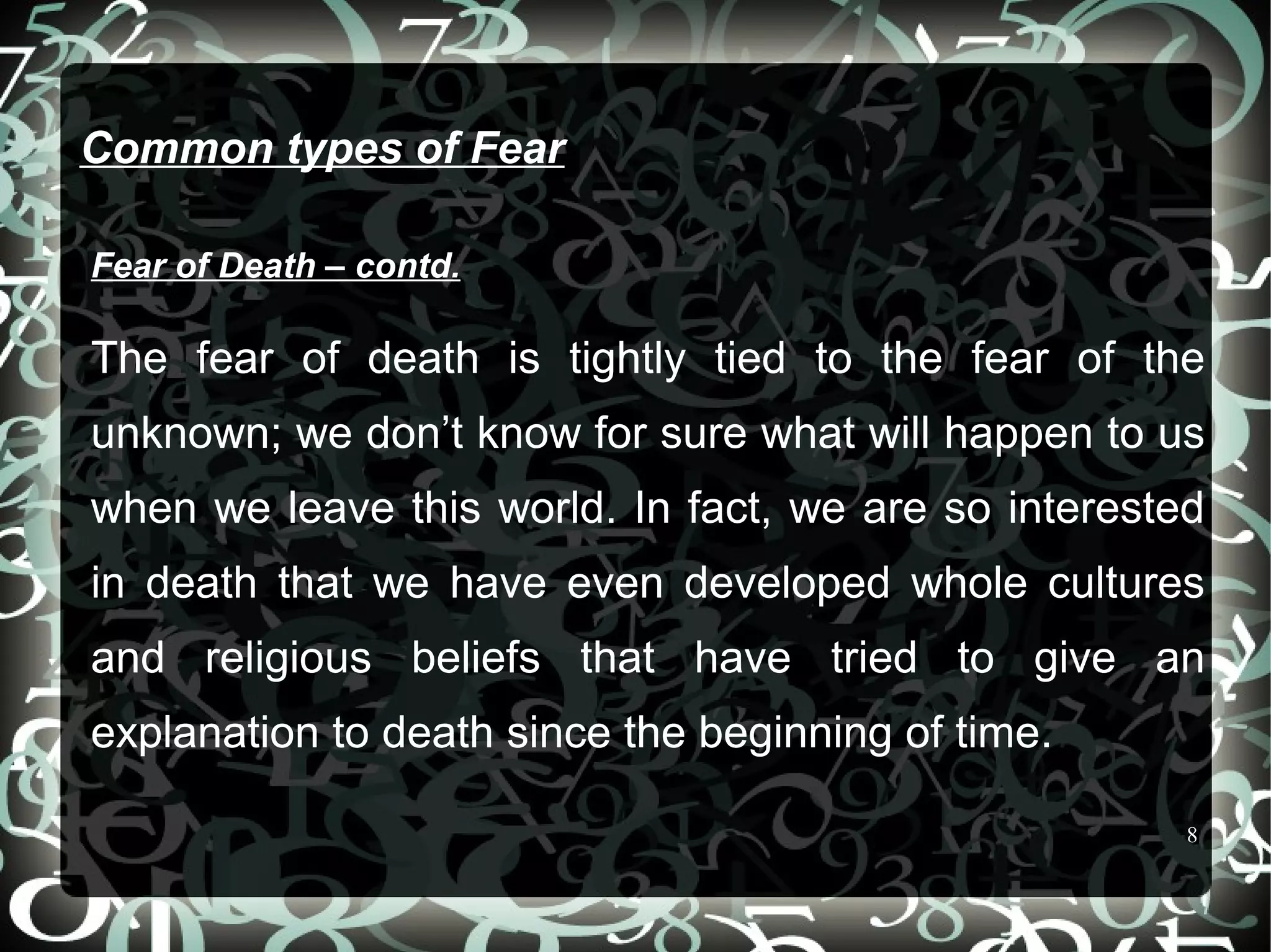 Fear | ODP