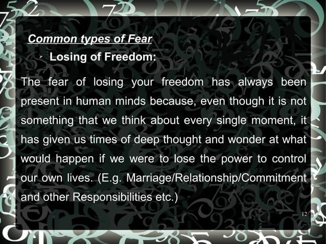 Fear | ODP | Mental Health | Diseases and Conditions