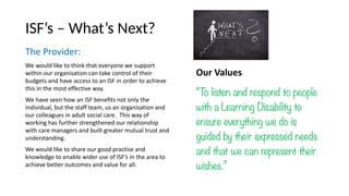 Using Individual Service Funds in Practice | PDF