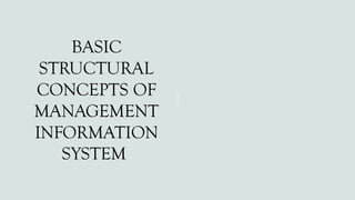 Management information system features function characteristics | PDF
