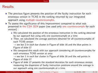 Combining Model Checking and Spectrum-Based Fault Localization with Multiple Counterexamples | PPT
