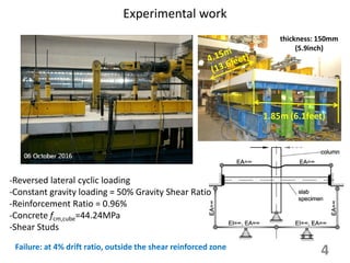 Modelling of a shear reinforced flat slab building for seismic ...
