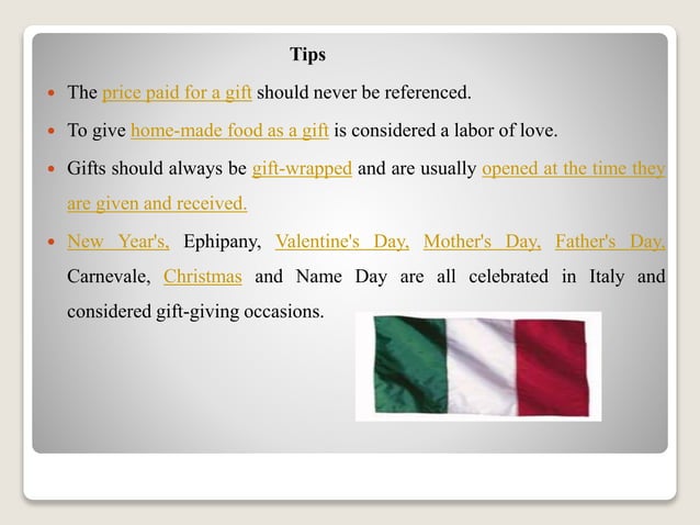 Presentation italy | PPT | Free Download