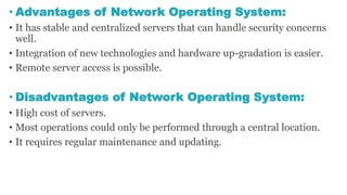Operating System-Types-Examples-Advantages & disadvantages | PPTX