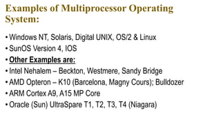 Operating System-Types-Examples-Advantages & disadvantages | PPTX