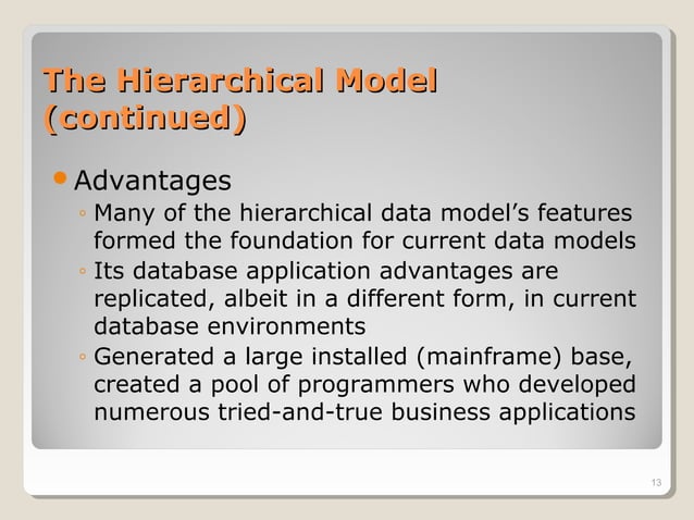 data modeling and models | PPT | Databases | Computer Software and Applications