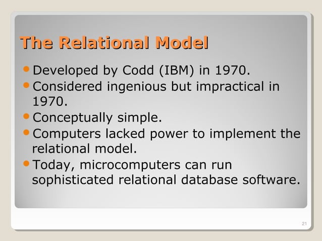 data modeling and models | PPT | Databases | Computer Software and ...