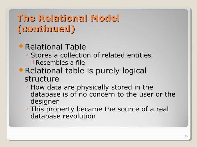 data modeling and models | PPT | Databases | Computer Software and Applications