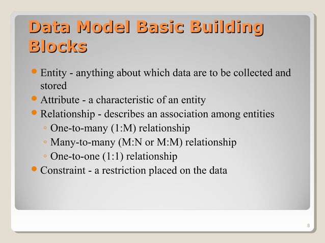 data modeling and models | PPT | Databases | Computer Software and Applications