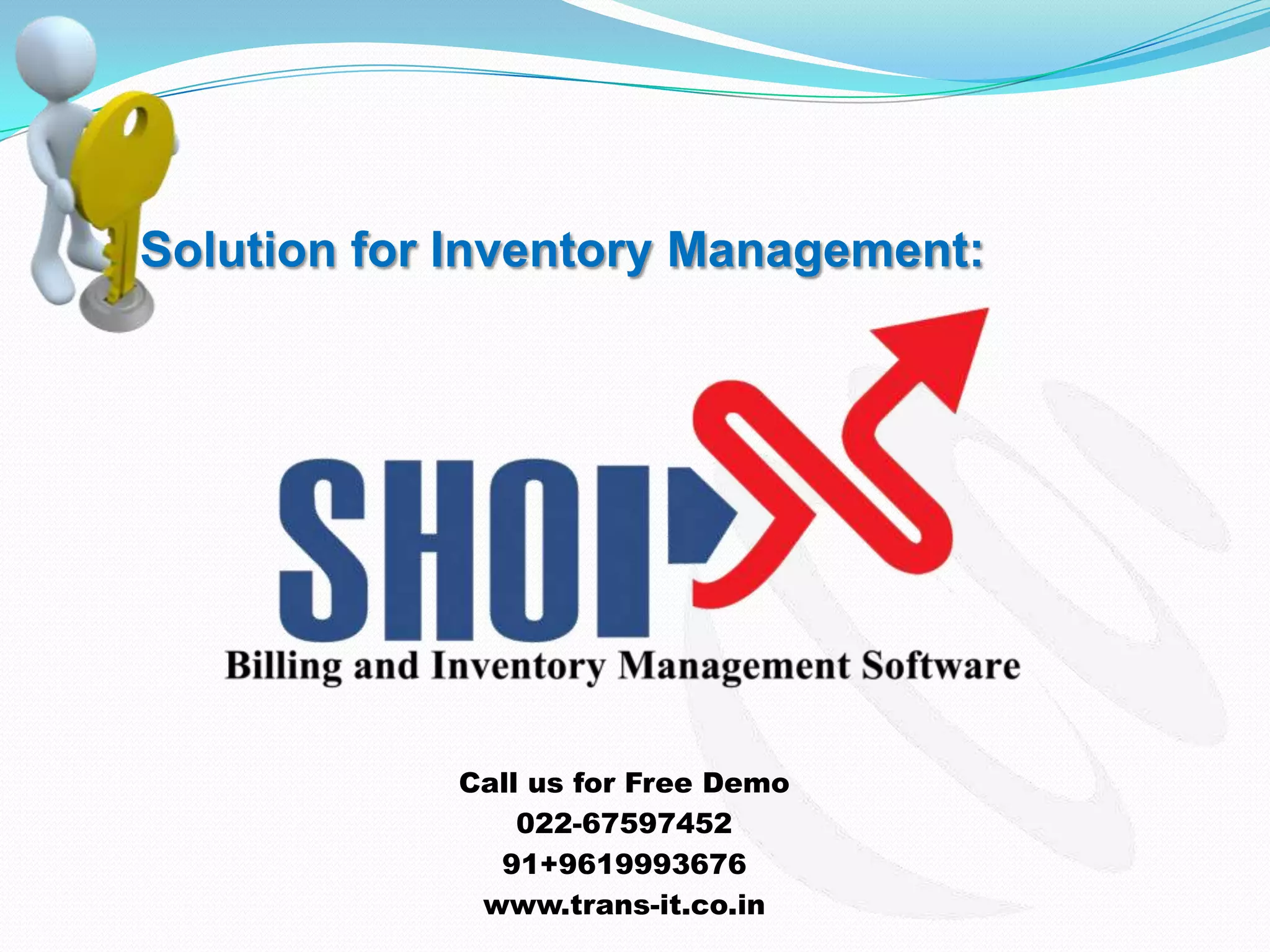 ShopX-Billing & Inventory Software | PPT