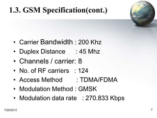 GSM, Cell Planning & Frequency Reuse | PPTX