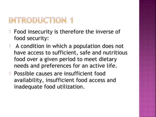 KENYA’S FOOD SECURITY, CAUSES AND STAKEHOLDERS IN FOOD SECURITY | PPT