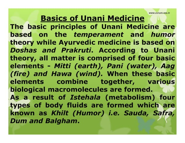 Presentation History of Unani Medicine | PPT
