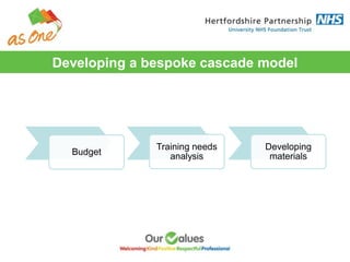 Training Initiative of Developing a Cascade Model of Training in Person ...