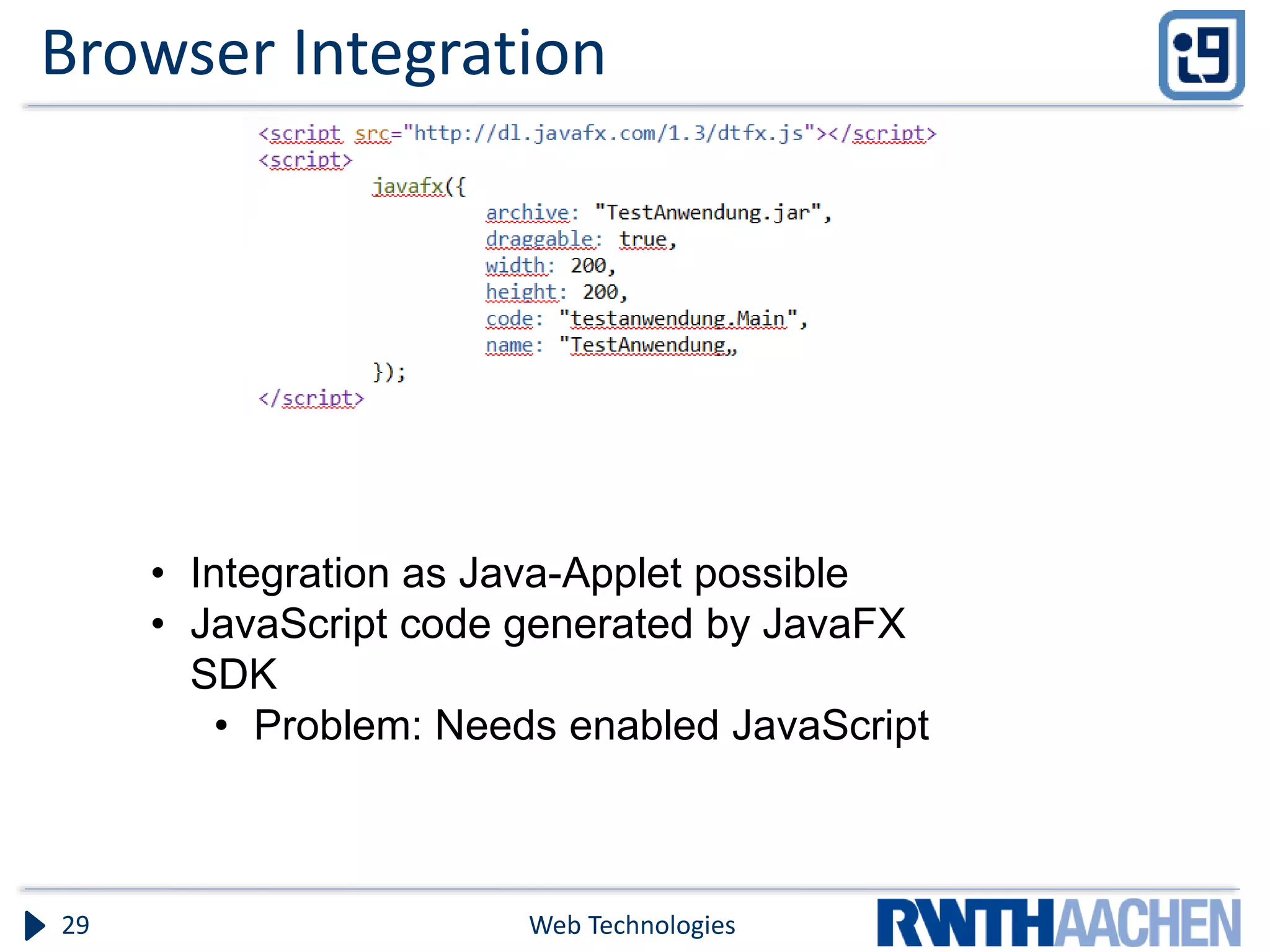 Presentation JavaFX | PPT