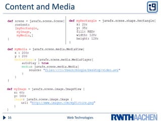 Presentation JavaFX | PPT