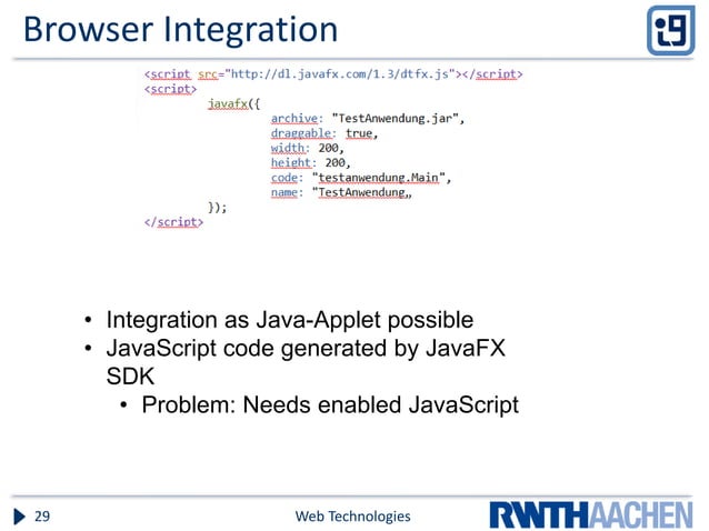 Presentation JavaFX | PPT