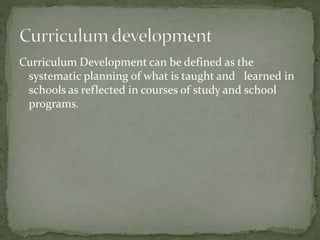 models for curriculum development | PPTX | Primary Education | Education
