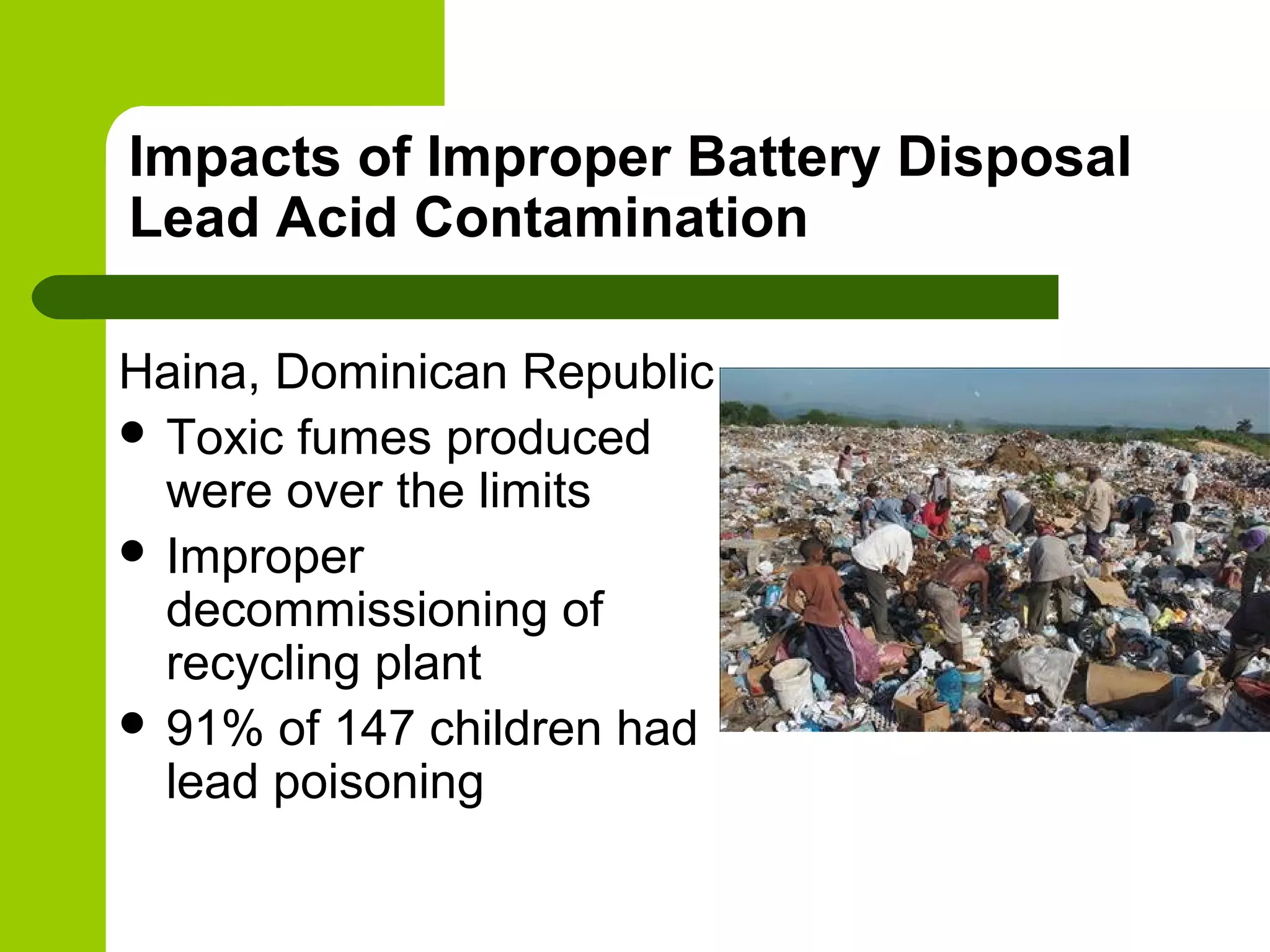 Battery recycling slide presentation | PPT