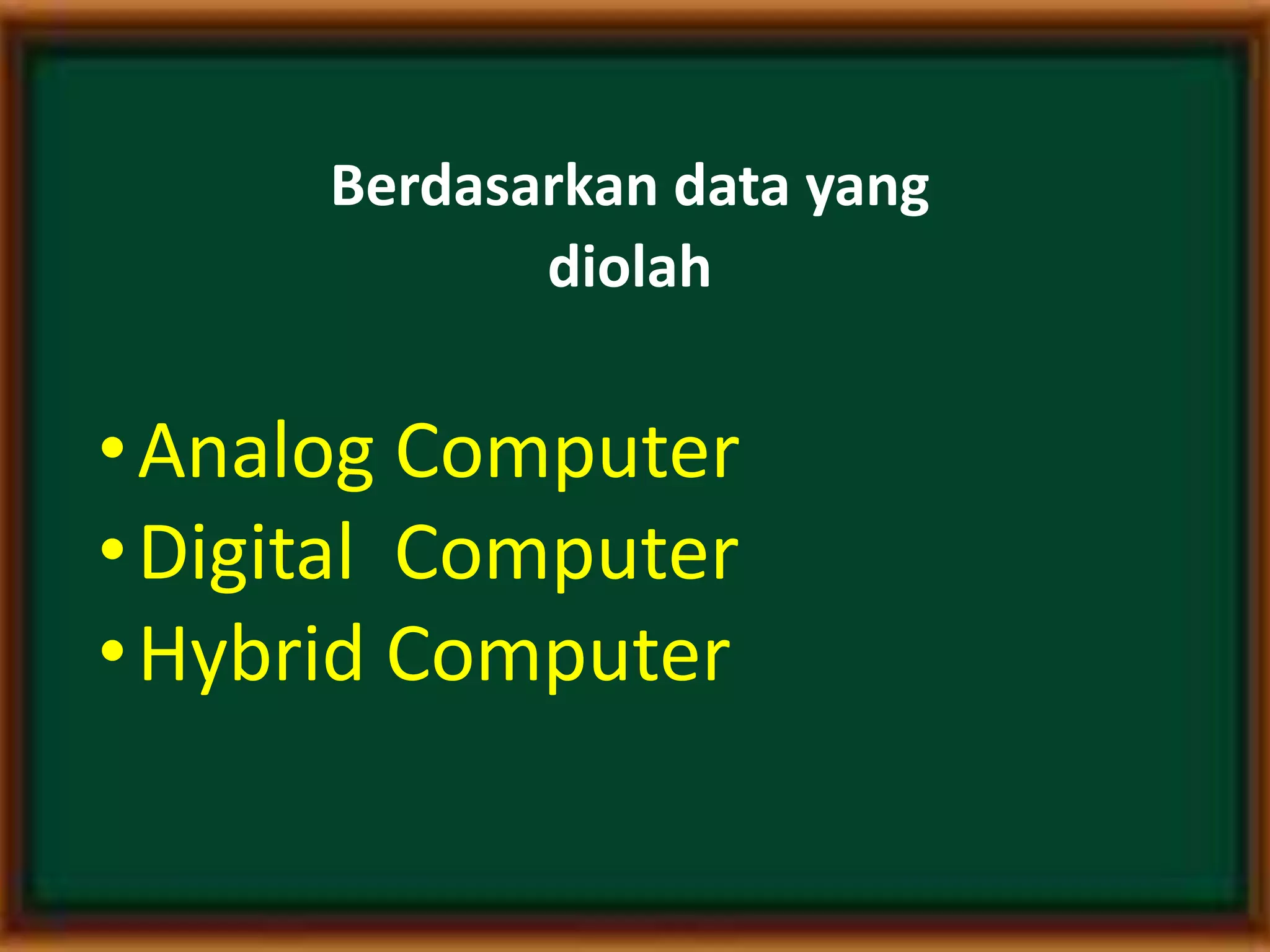 Jenis- jenis Komputer | PPTX