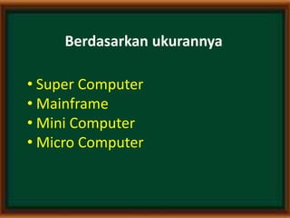 Jenis- jenis Komputer | PPTX