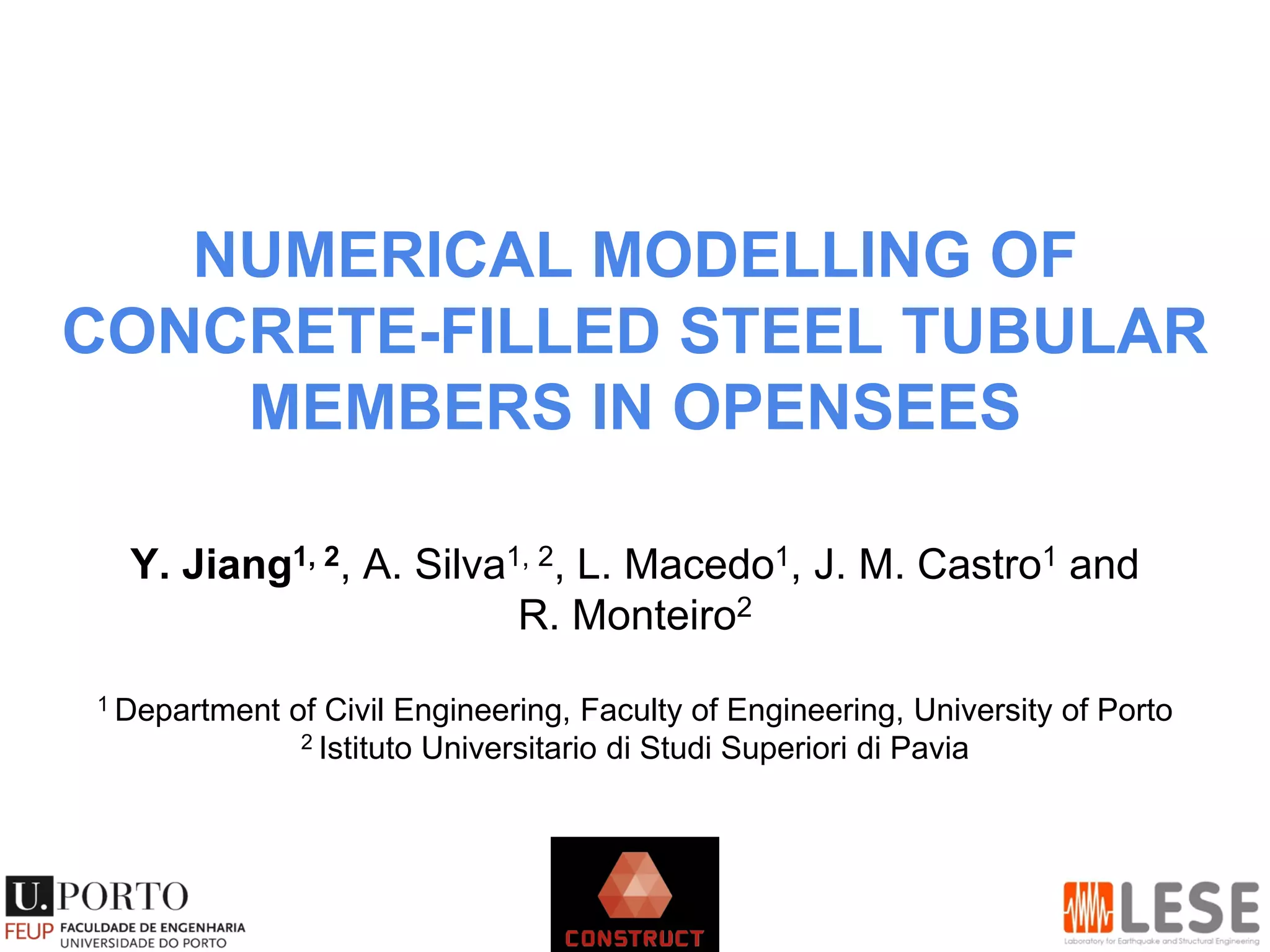 Numerical modelling of concrete-filled steel tubular members in ...
